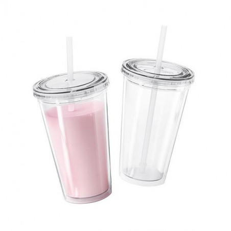 Gobelet réutilisable transparent publicitaire publicitaire